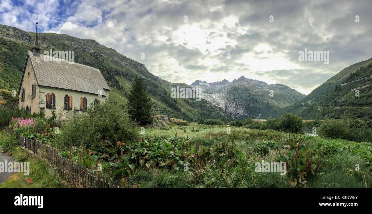 Climate | Albedo | Rhone: The English Church in the Gletsch Village ...