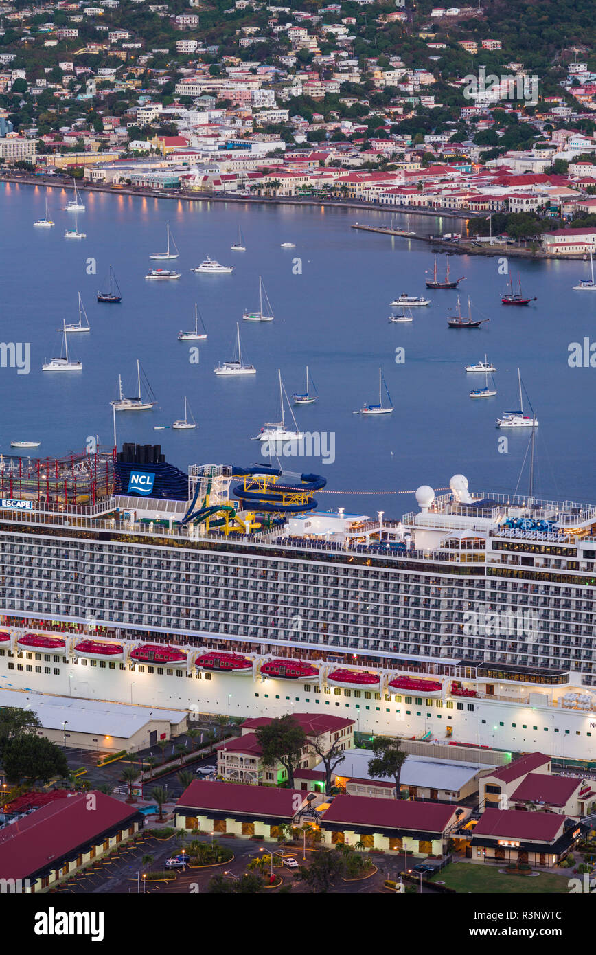 U.S. Virgin Islands, St. Thomas. Charlotte Amalie, Havensight cruise ...