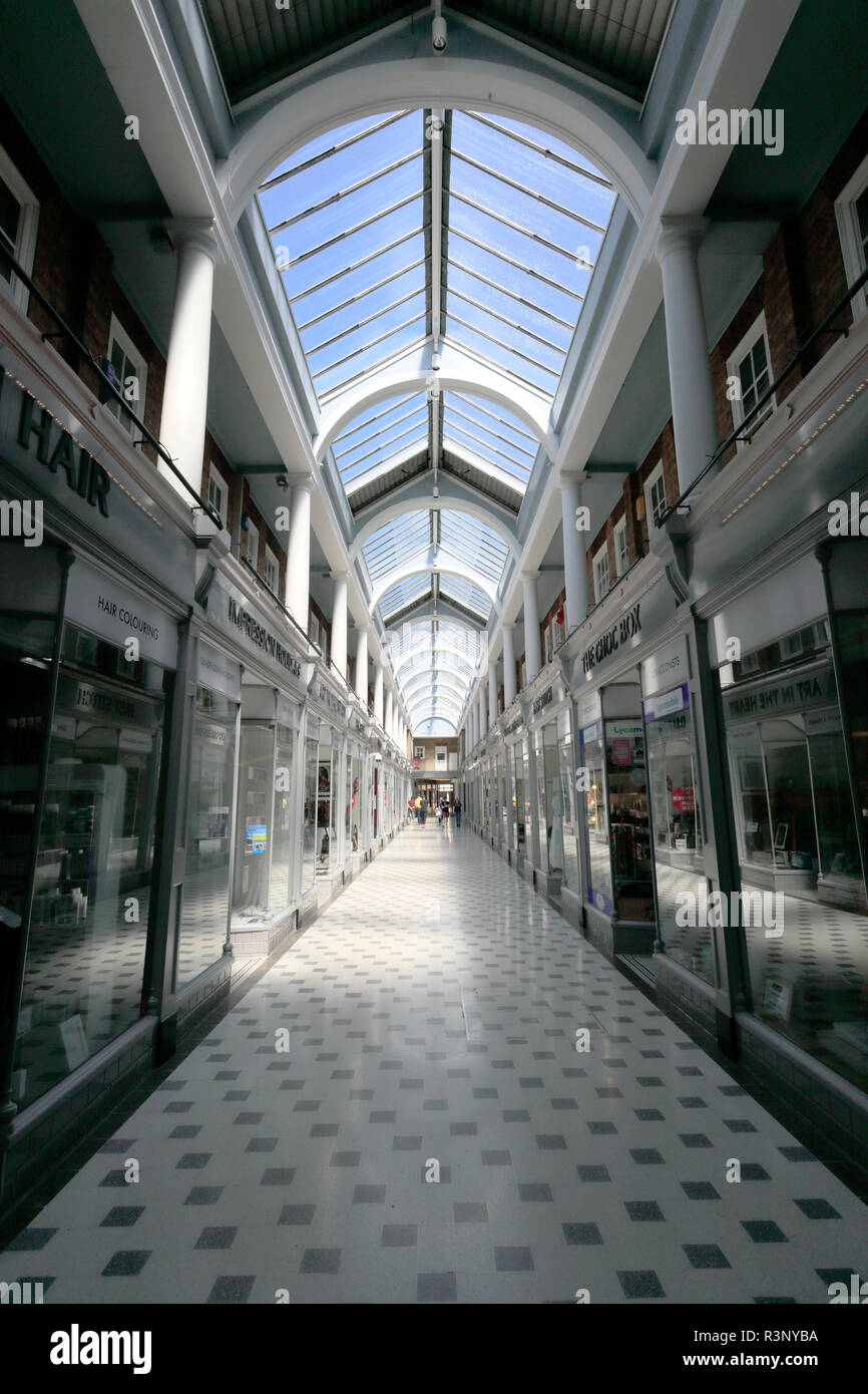 The Westgate Arcade shopping centre, Westgate, Peterborough City centre ...