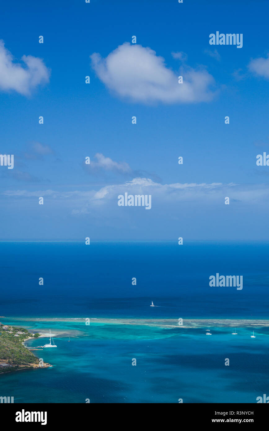 British Virgin Islands, Virgin Gorda. North Sound from Fanny Hill Stock ...