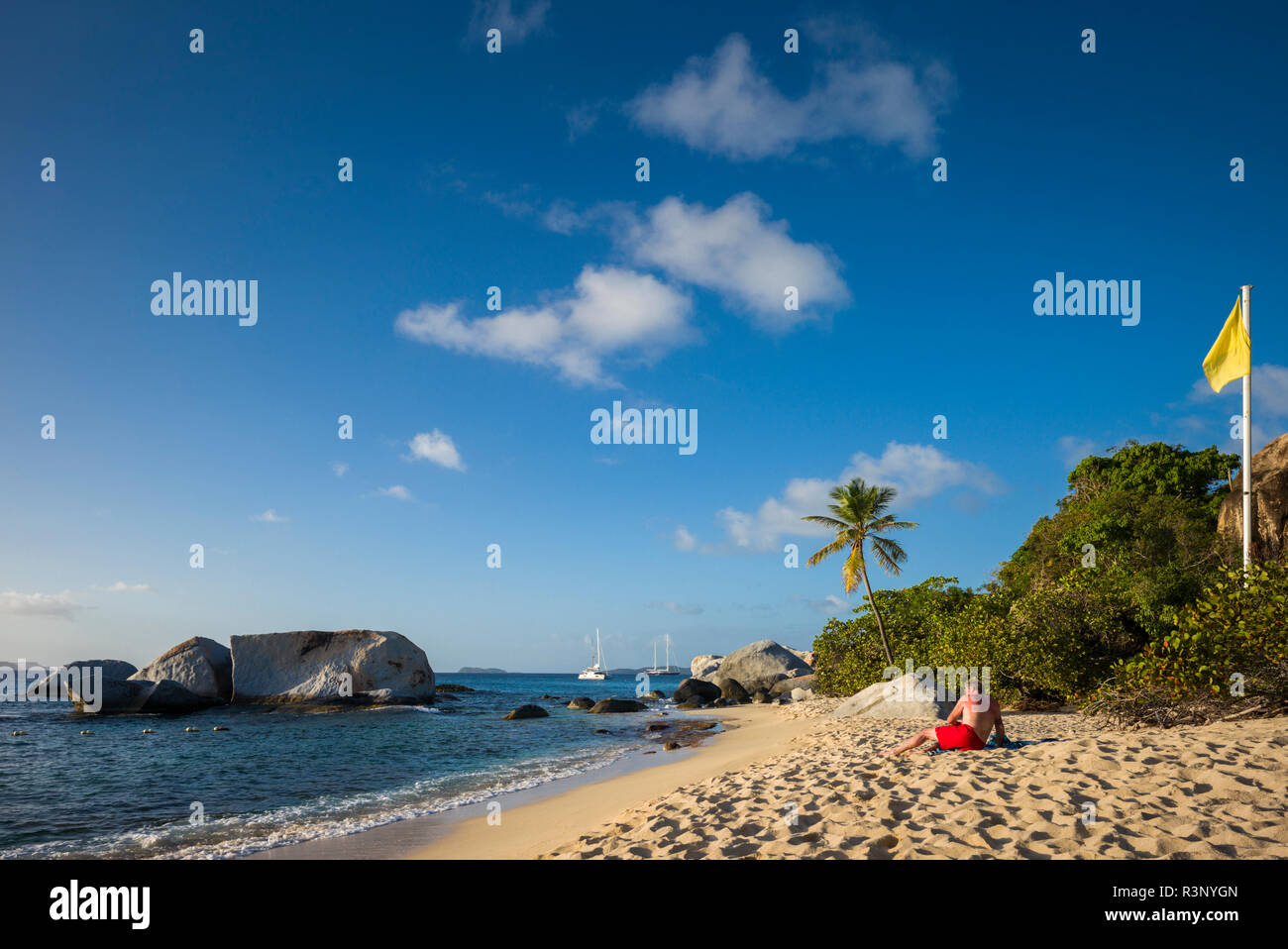 British Virgin Islands, Virgin Gorda. The Baths, beach view Stock Photo ...