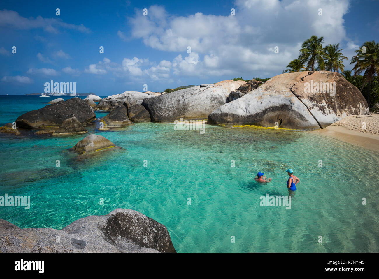 British Virgin Islands, Virgin Gorda. The Baths, beach view Stock Photo ...