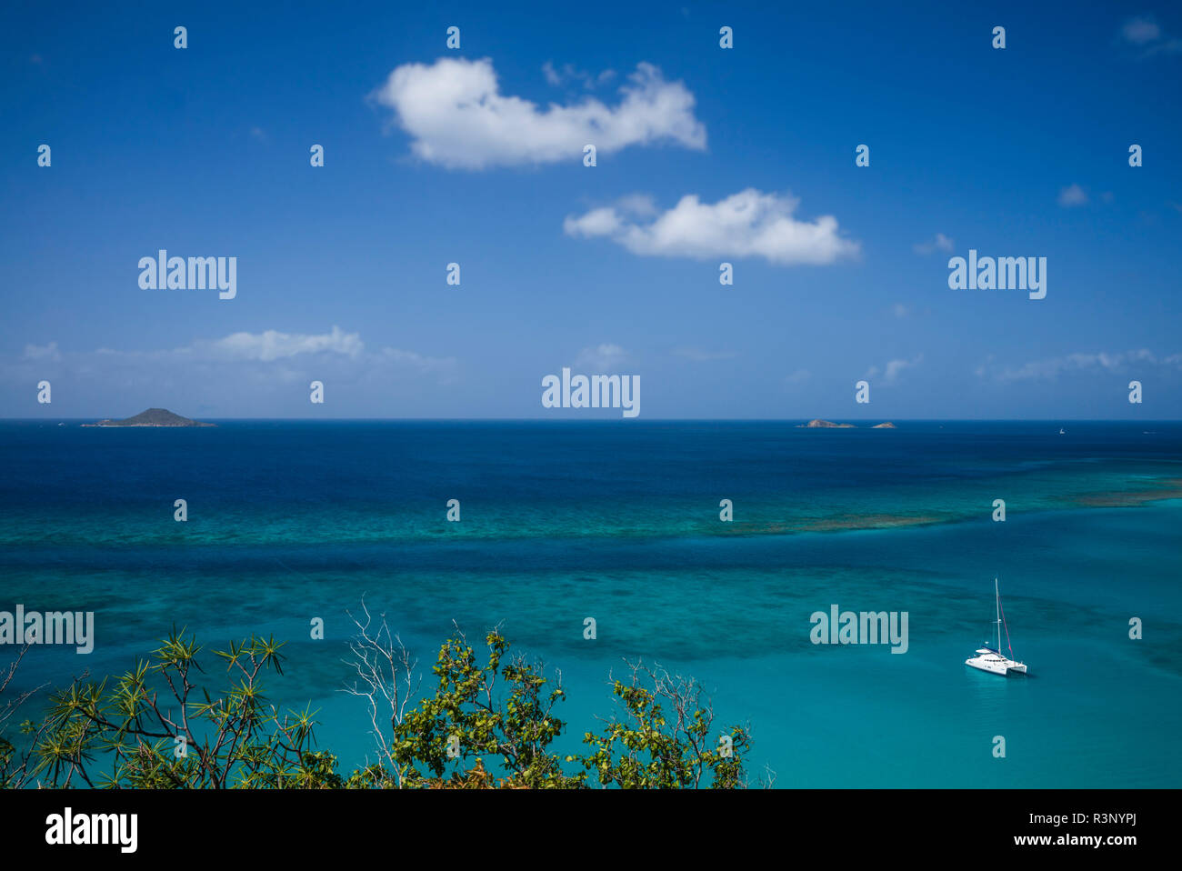 British Virgin Islands, Virgin Gorda. Pond Bay Stock Photo - Alamy