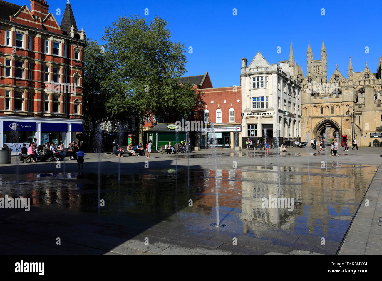 Peterborough Water Fountains High Resolution Stock Photography and ...