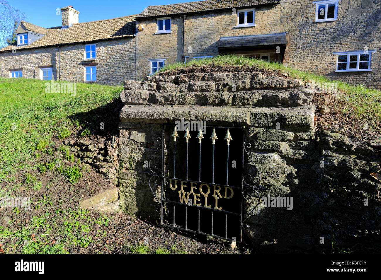 The Ufford Well, Ufford village, Cambridgeshire, England, UK Stock ...