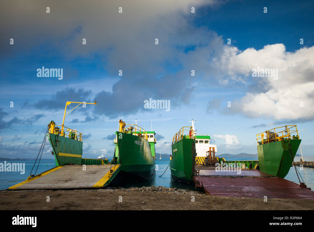 Inter island cargo ship in port hi-res stock photography and images - Alamy