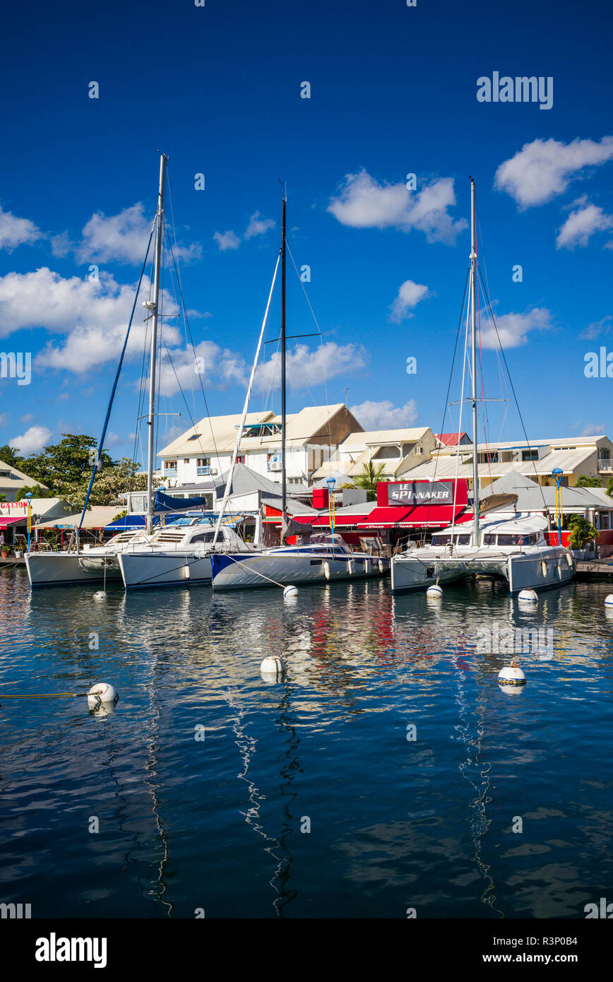 French West Indies, Saint Martin. Marigot, Port La Royale Marina Stock ...