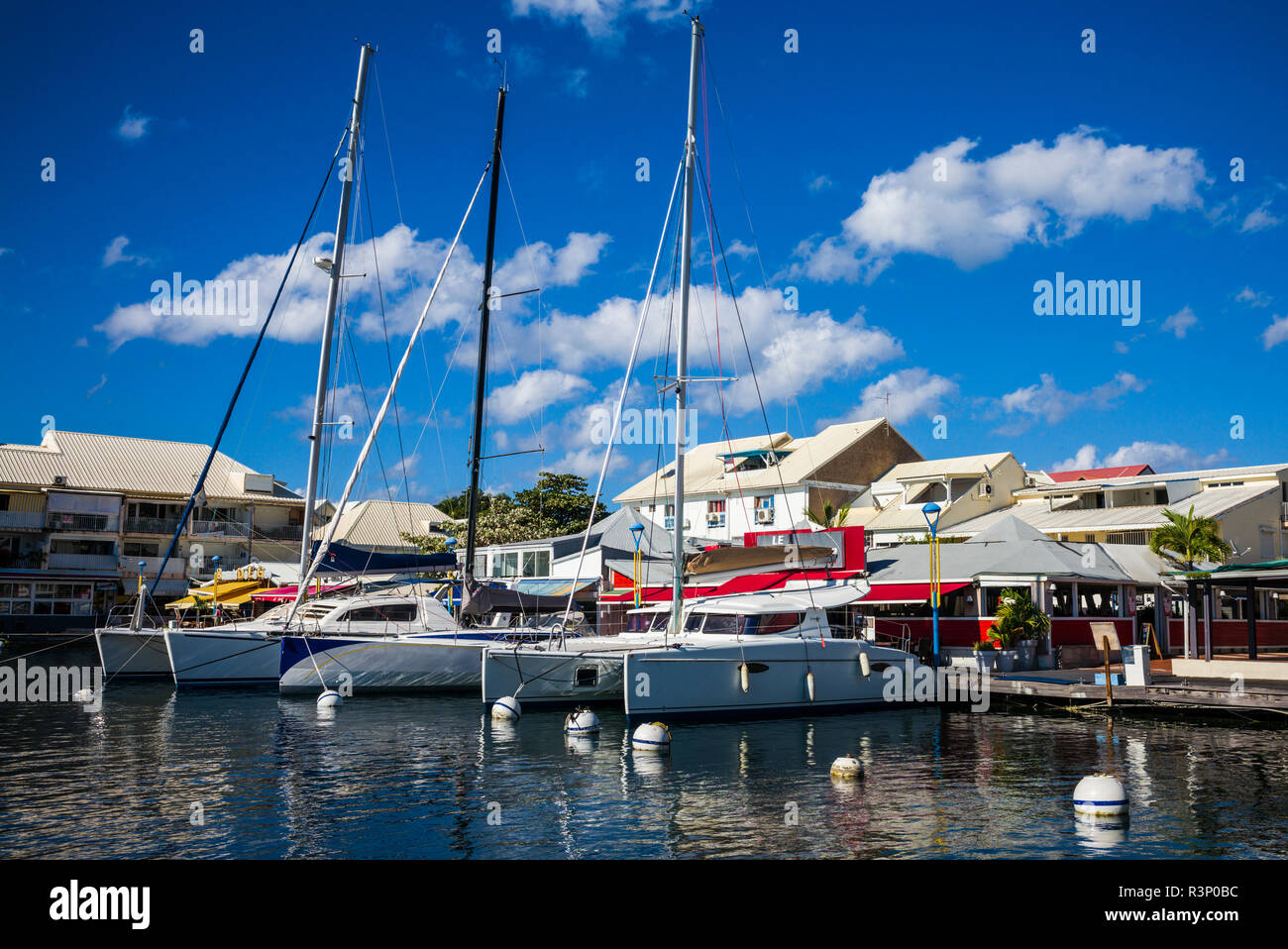 French West Indies, Saint Martin. Marigot, Port La Royale Marina Stock ...