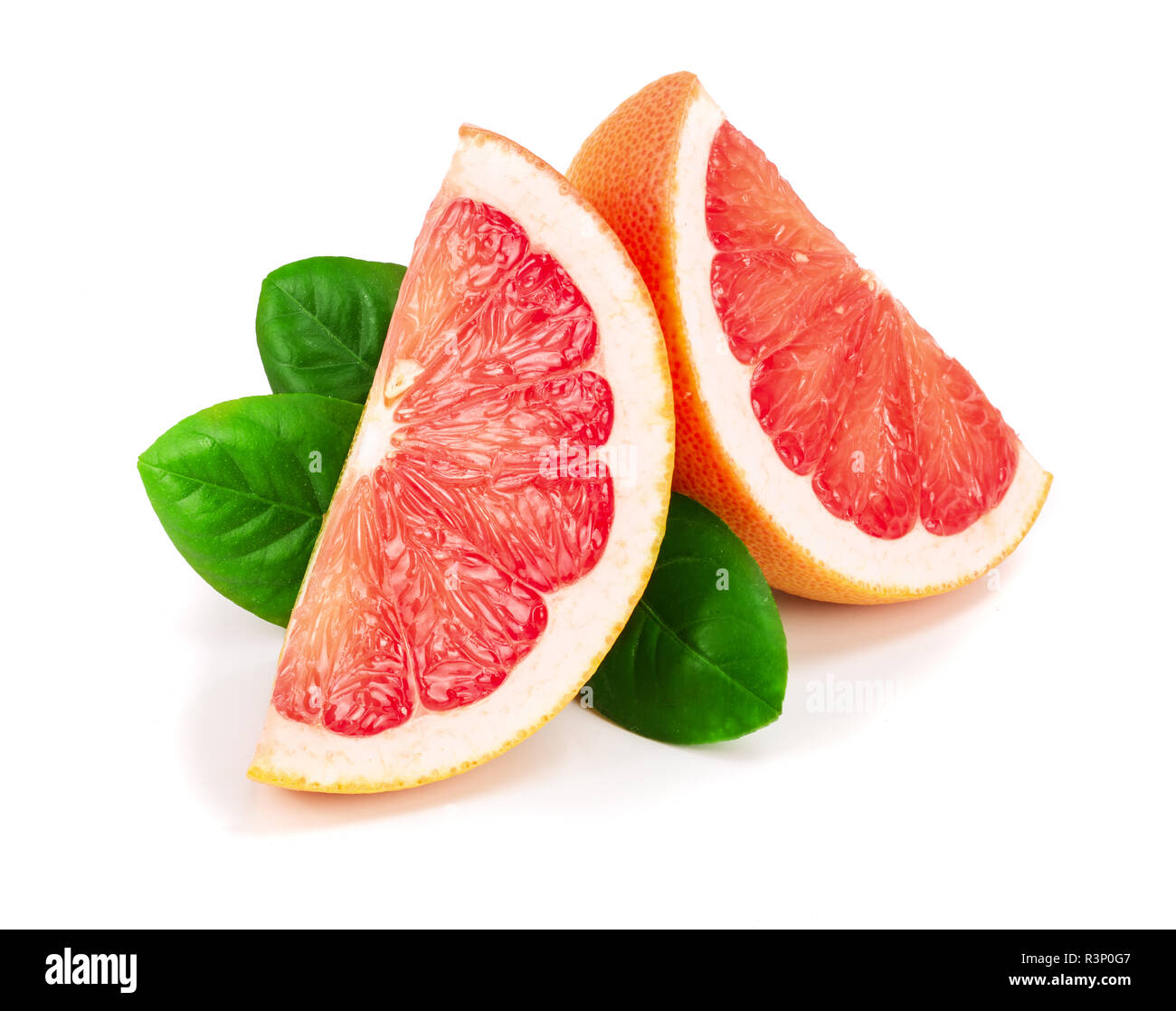 Grapefruits part isolated on Cut Out Stock Images & Pictures - Alamy