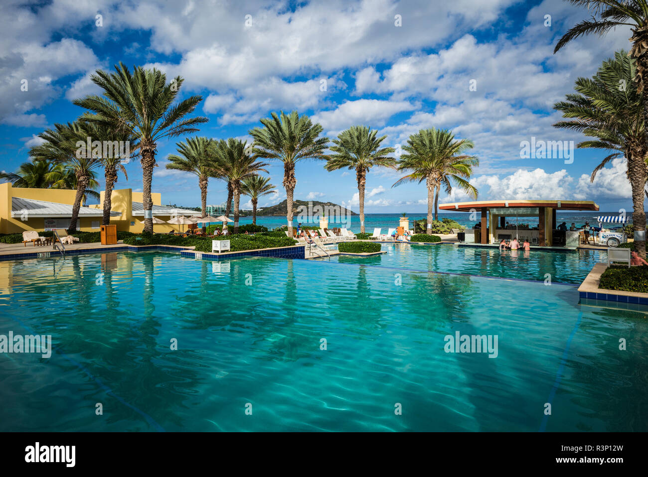 Dawn beach st martin caribbean hi-res stock photography and images - Alamy