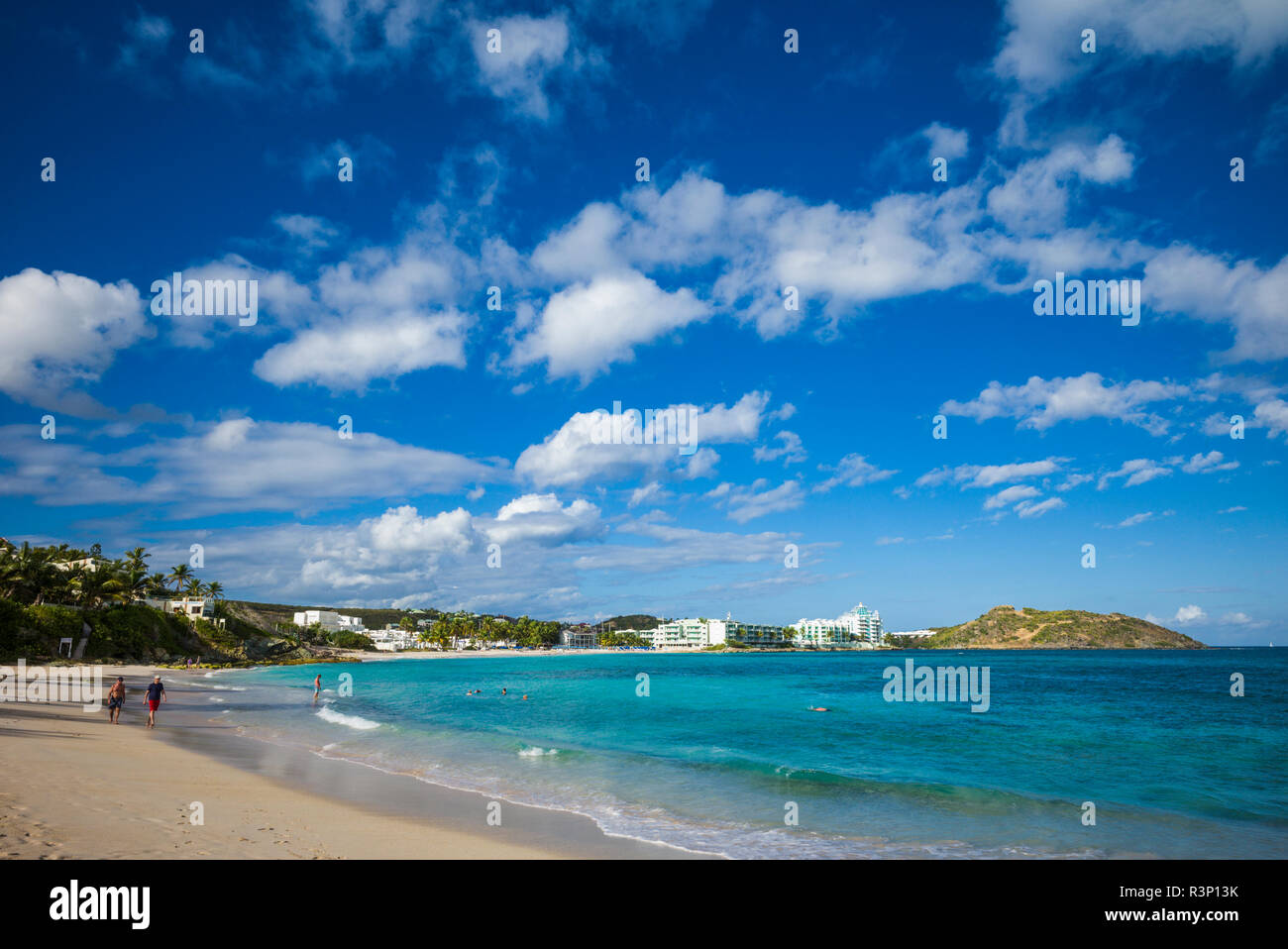 Sint Maarten. Dawn Beach Stock Photo - Alamy