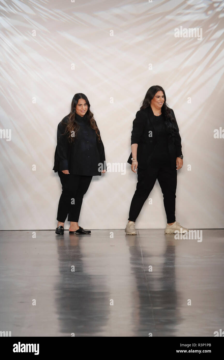 NEW YORK, NY - SEPTEMBER 06: Designers Noor Rashid Al Khalifa and Haya ...