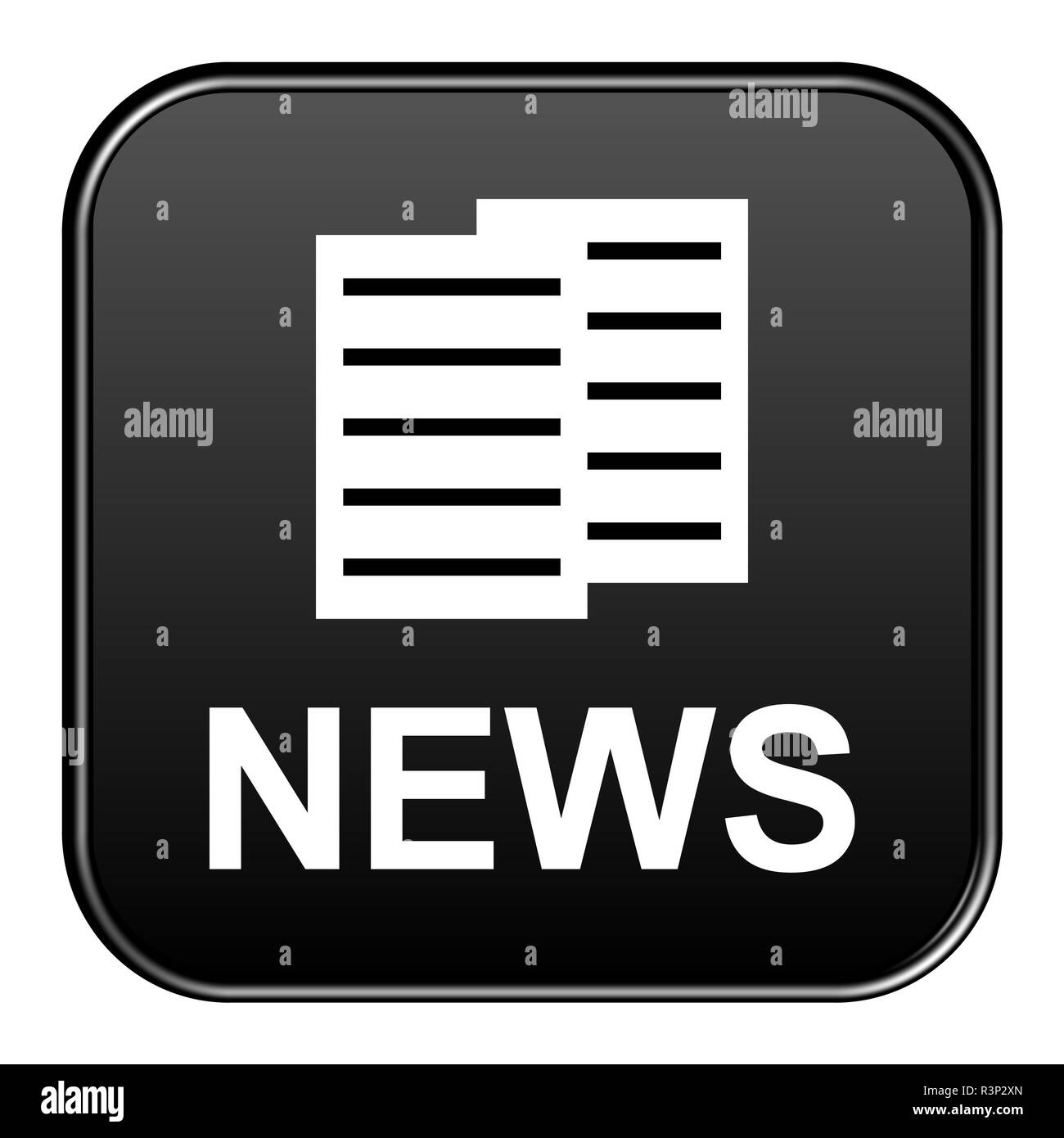 Newspaper headlines illustration Black and White Stock Photos & Images ...