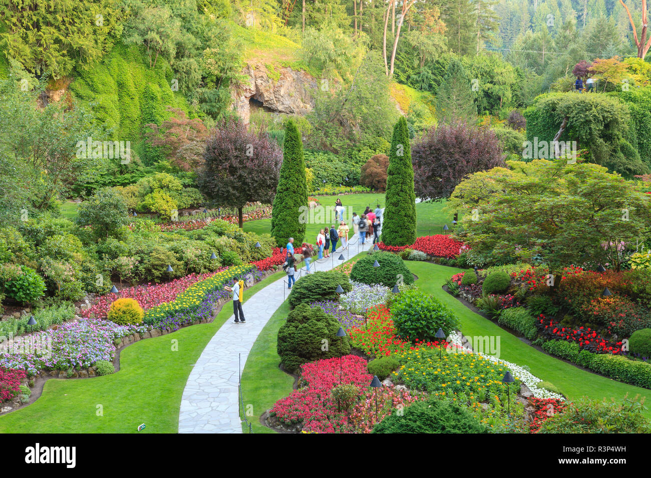 Butchart Gardens, National Historic Site, Victoria, British Columbia ...