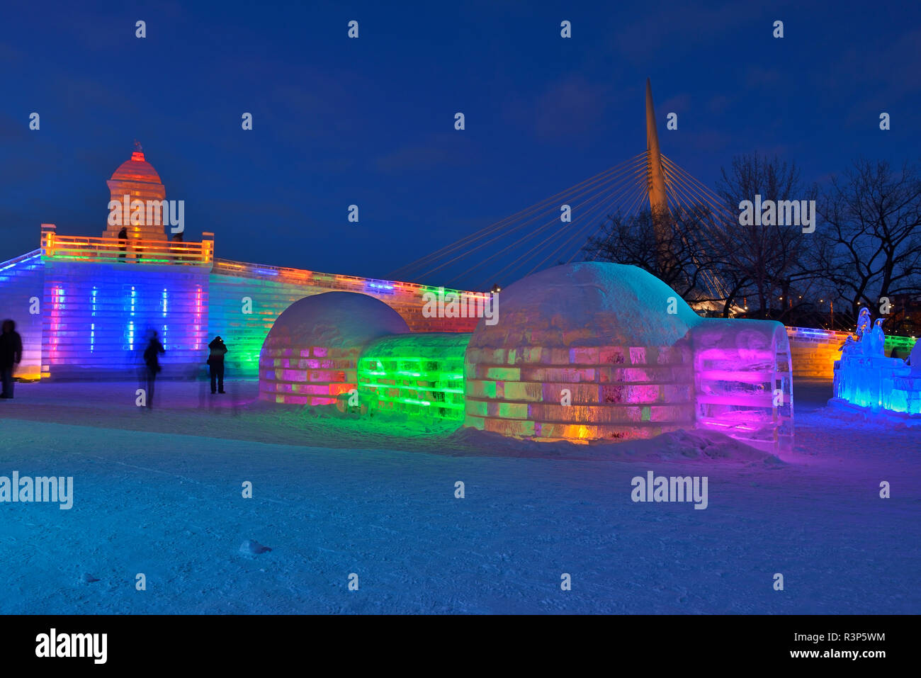 Canada, Manitoba, Winnipeg. Ice sculptures Stock Photo - Alamy