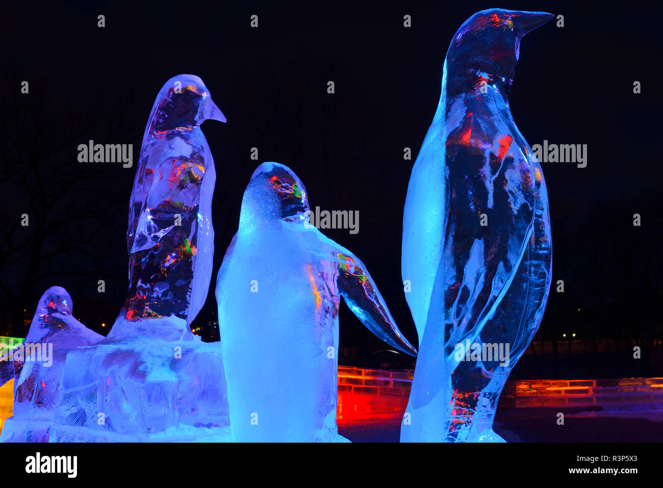 Canada, Manitoba, Winnipeg. Ice sculptures Stock Photo - Alamy