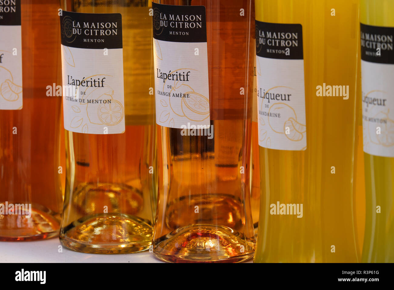 aperitif and liqueur bottles, organic farming, citrus fruit producer ...