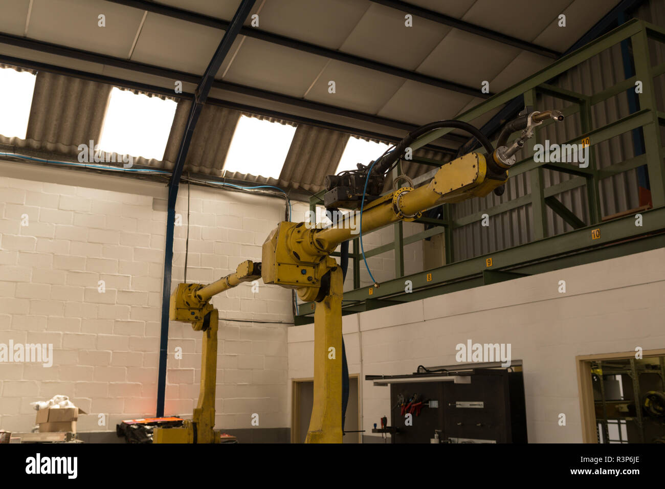 Robotic machine in warehouse Stock Photo - Alamy