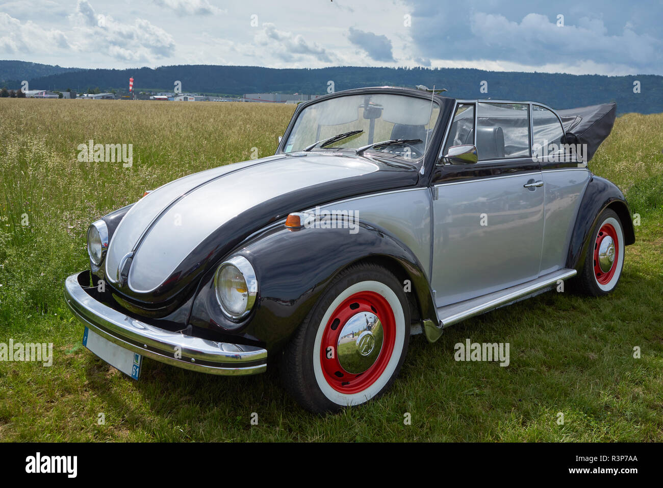 Houtaud/Franche Comté/France/June 2018 : Grey And Black Volkswagen ...