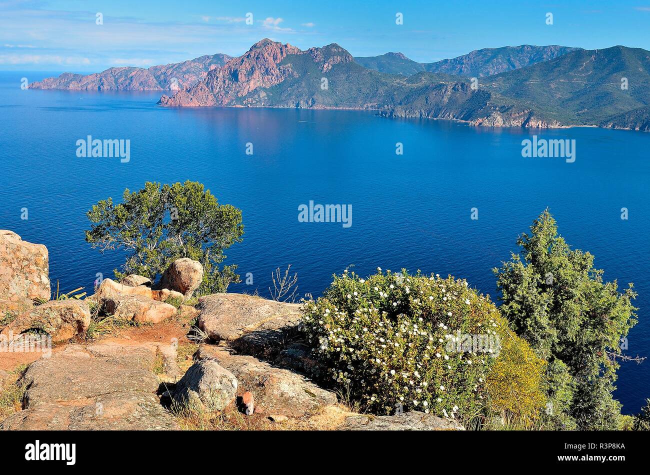 Scandola Nature Reserve and Gulf of Porto, Corsica, France Stock Photo ...