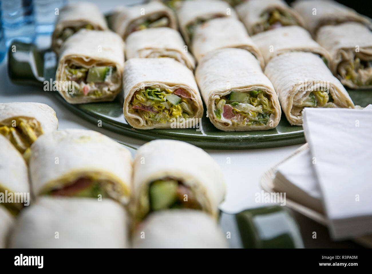 catering,buffet and fingerfood / wraps Stock Photo - Alamy