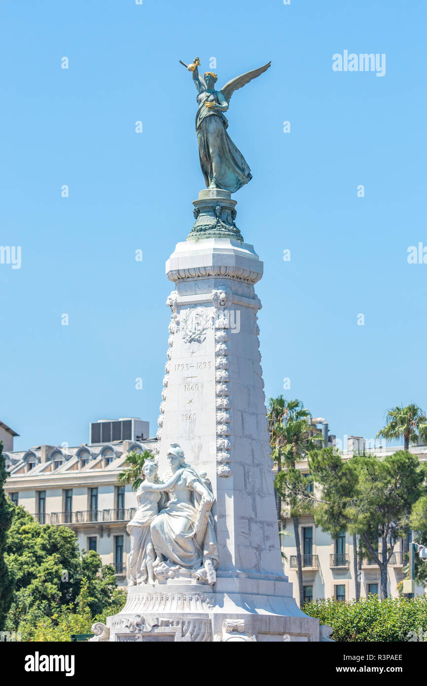 Centennial Monument, Nice, Cote d'Azur, France Stock Photo - Alamy