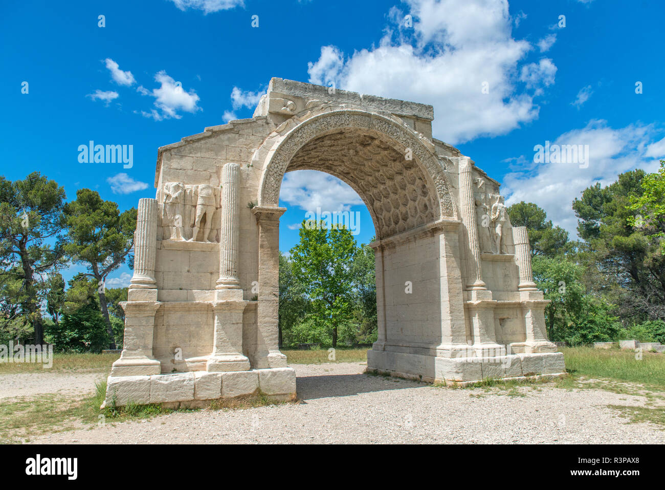 The triumphal arch of glanum hi-res stock photography and images - Alamy