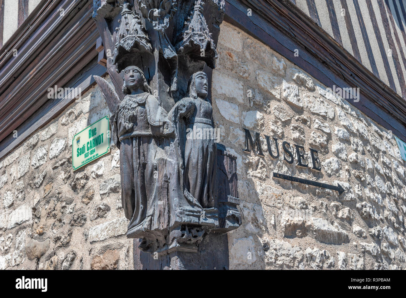 Medieval architectural detail, Vernon, Normandy, France Stock Photo - Alamy