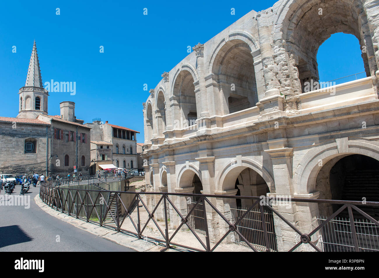 Roman amphitheater, Arles, Provence, France Stock Photo - Alamy