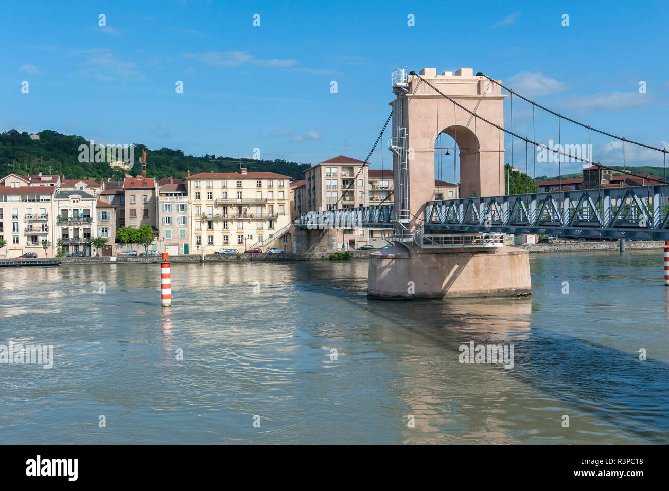 Bridge over Rhone River, Vienne, France, Europe Stock Photo - Alamy