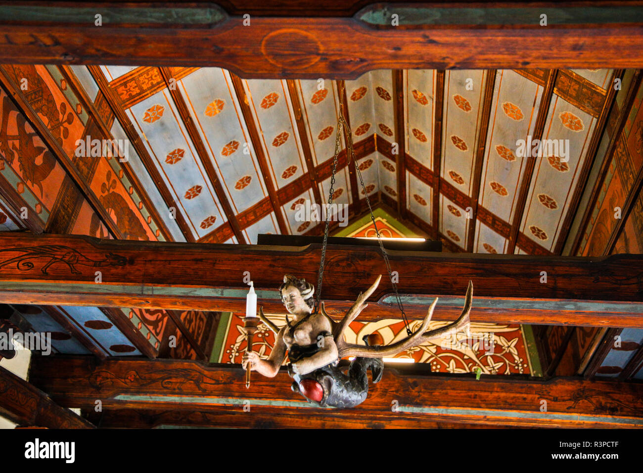 Wood castle ceiling hi-res stock photography and images - Alamy