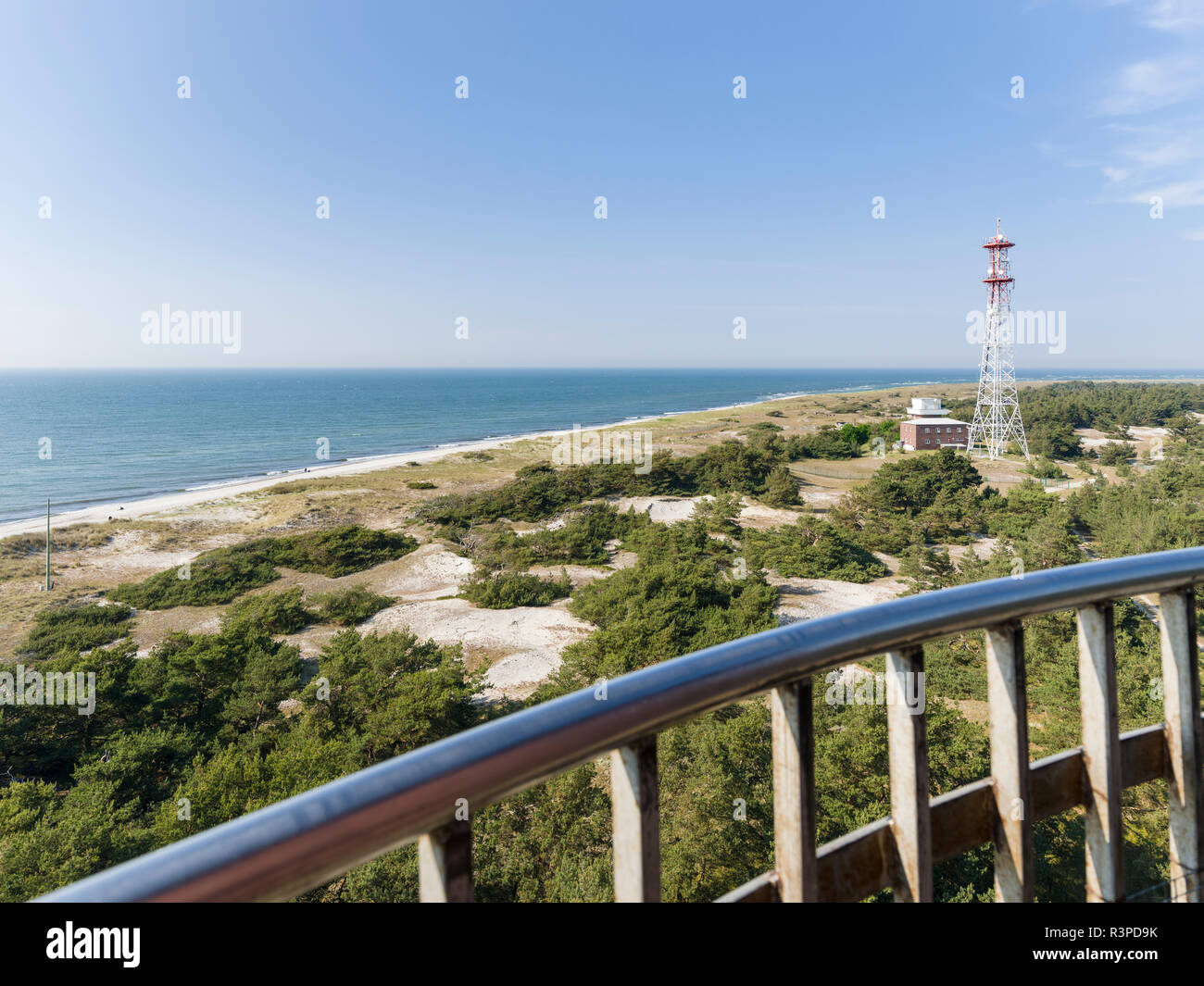 Landscape at Darsser Ort on the Darss Peninsula. Western Pomerania ...