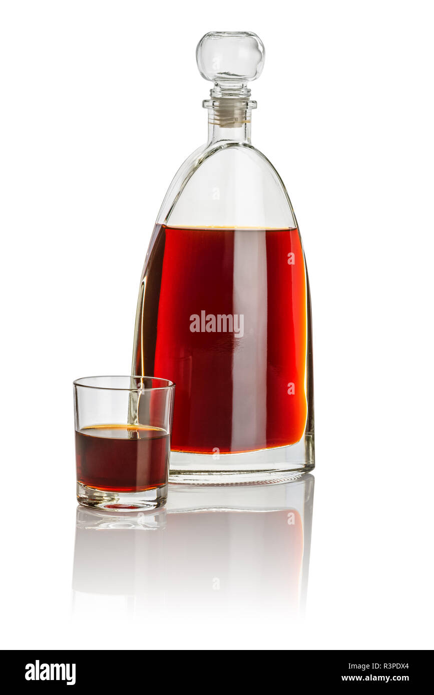 Dark rum bottle Cut Out Stock Images & Pictures - Alamy