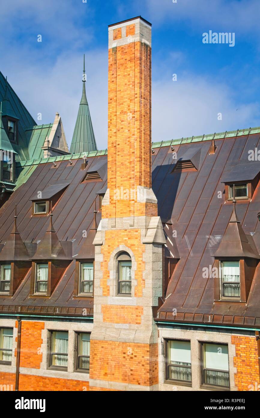 Brick Hotel Chimney in Quebec City, Quebec, Canada Stock Photo - Alamy