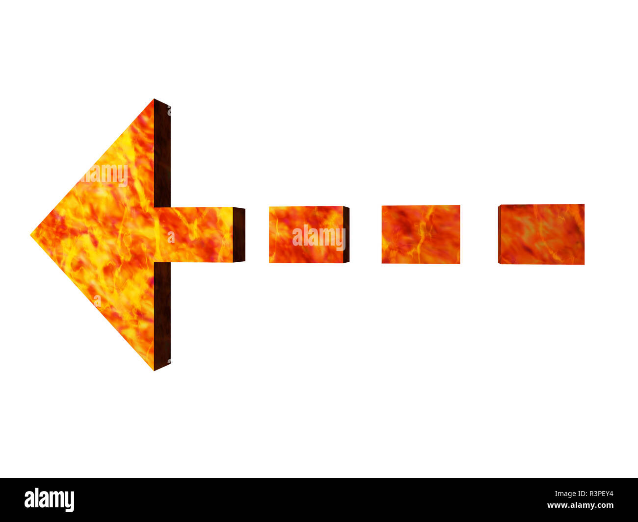 arrow isolated as a direction indicator Stock Photo - Alamy