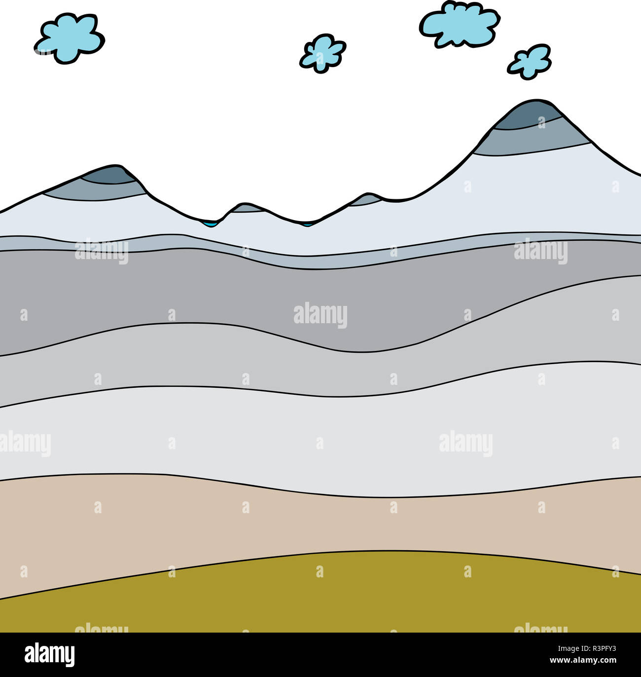 Cross section earth mountain hi-res stock photography and images - Alamy