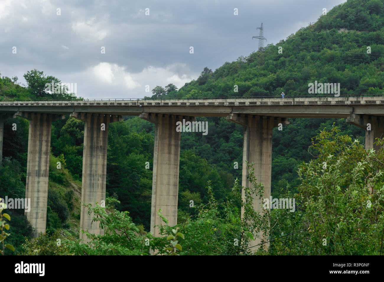bridge over the gorge Stock Photo - Alamy