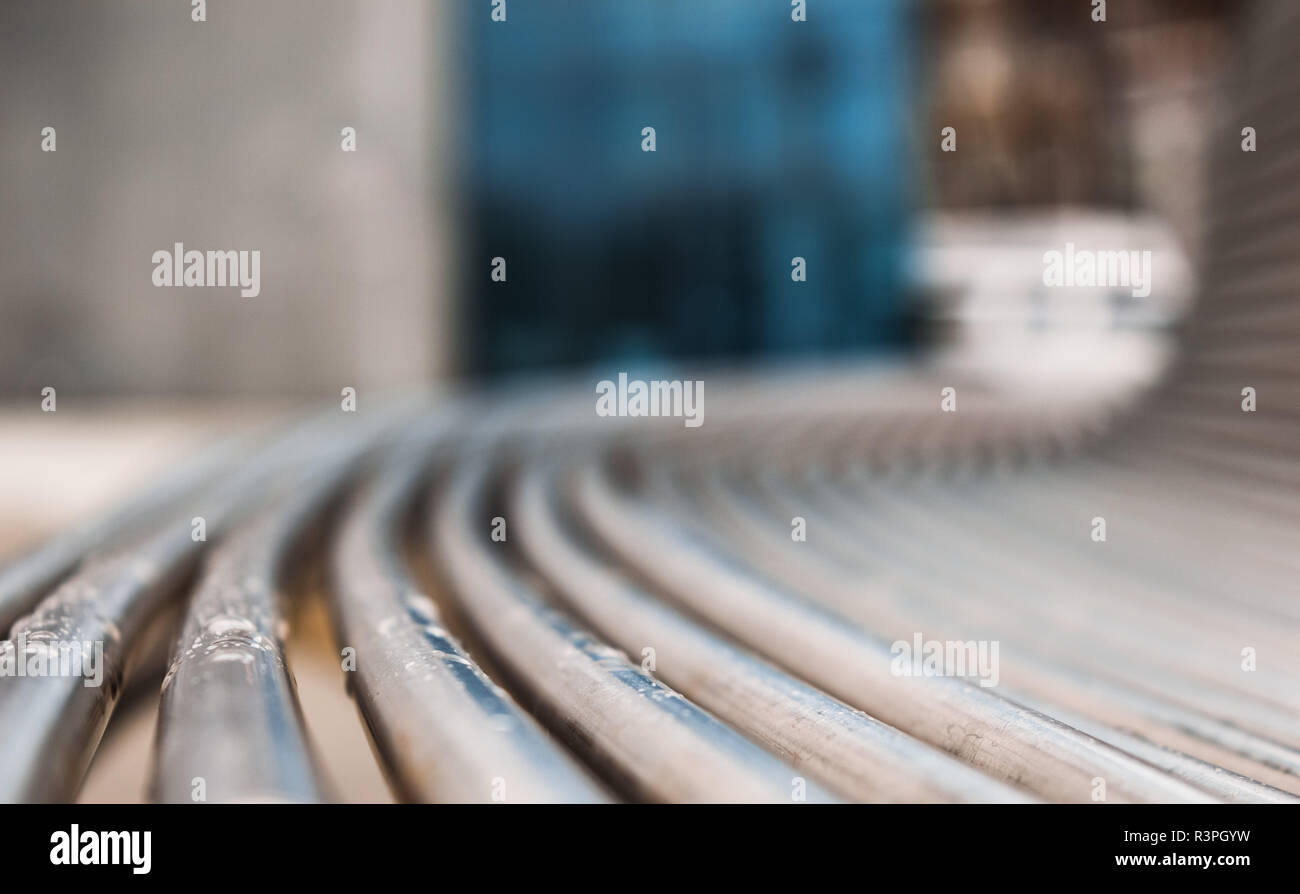 Chromed metal tubes hi-res stock photography and images - Alamy