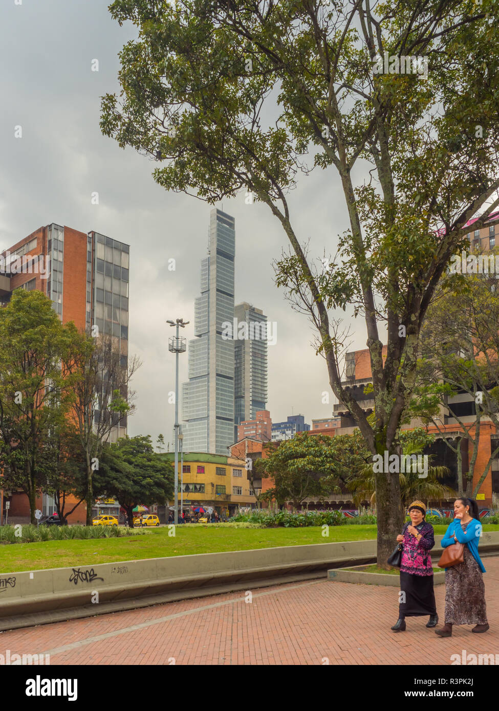 Bogota, Colombia - September 13, 2013: View of the highest, modern ...
