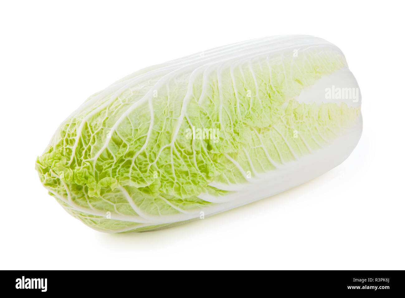 Fresh chinese cabbage in a cut isolated on white background Stock Photo ...