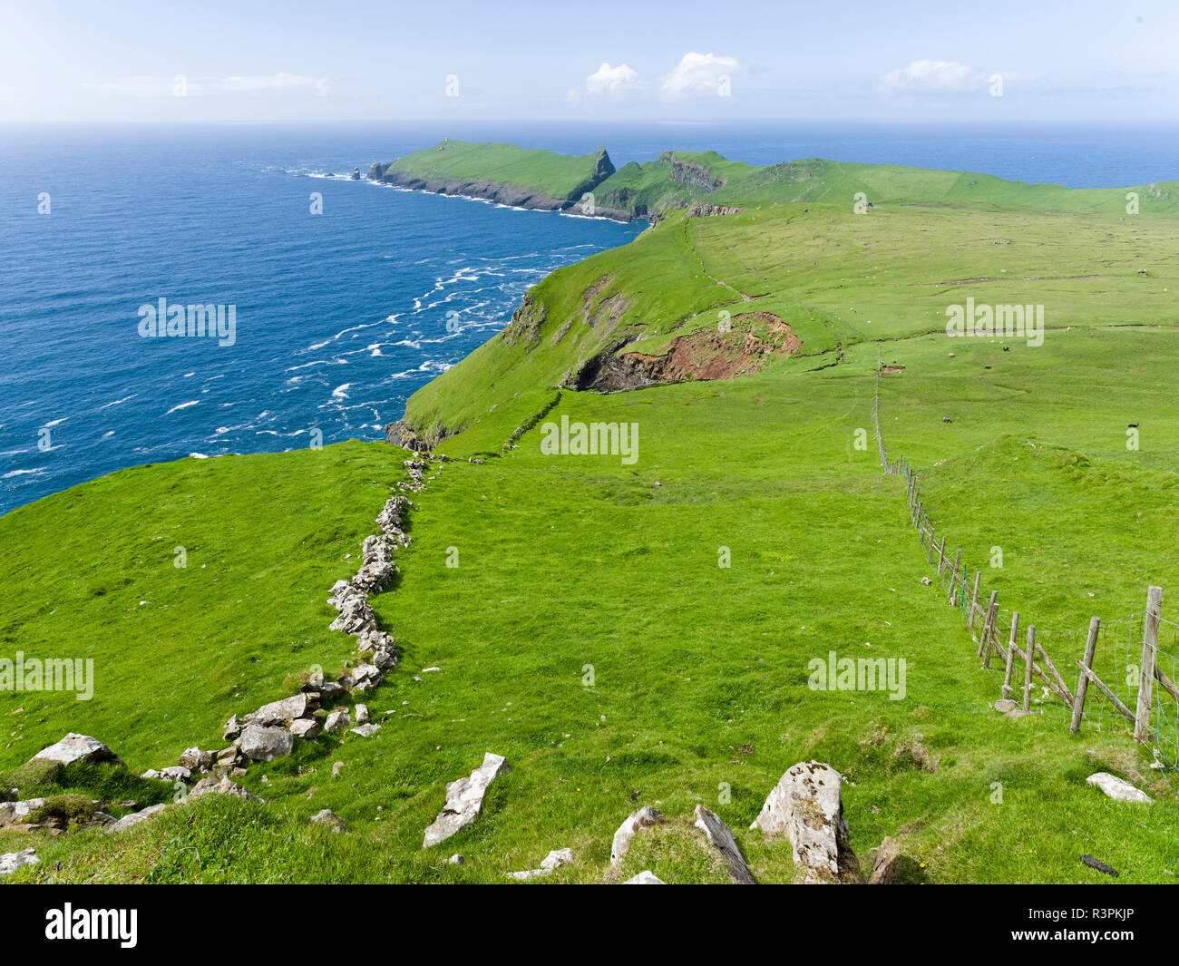 Island Mykines, Part Of The Faroe Islands In The North Atlantic ...