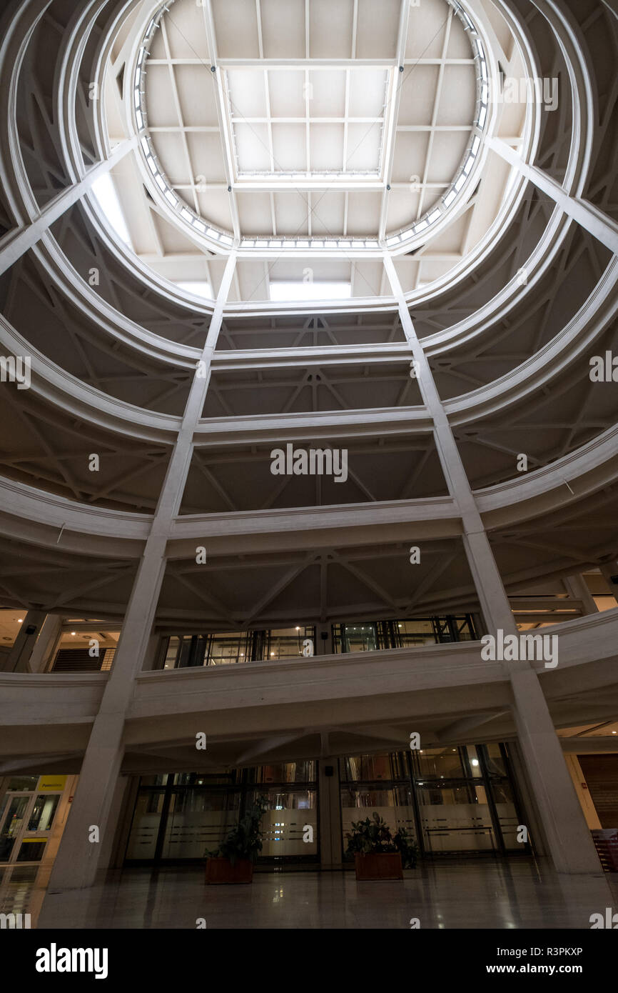 Spiral ramp leading to the rooftop test track at the old Fiat factory ...