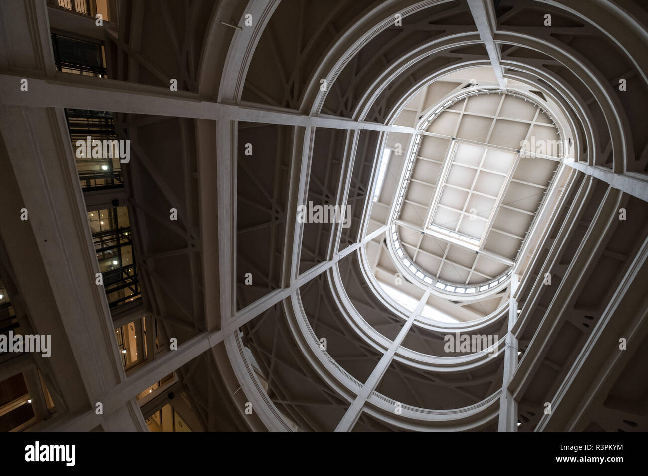 Spiral ramp leading to the rooftop test track at the old Fiat factory ...
