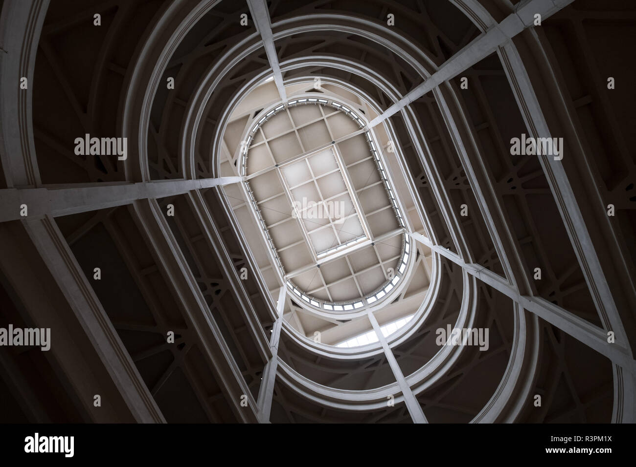 Spiral ramp leading to the rooftop test track at the old Fiat factory ...