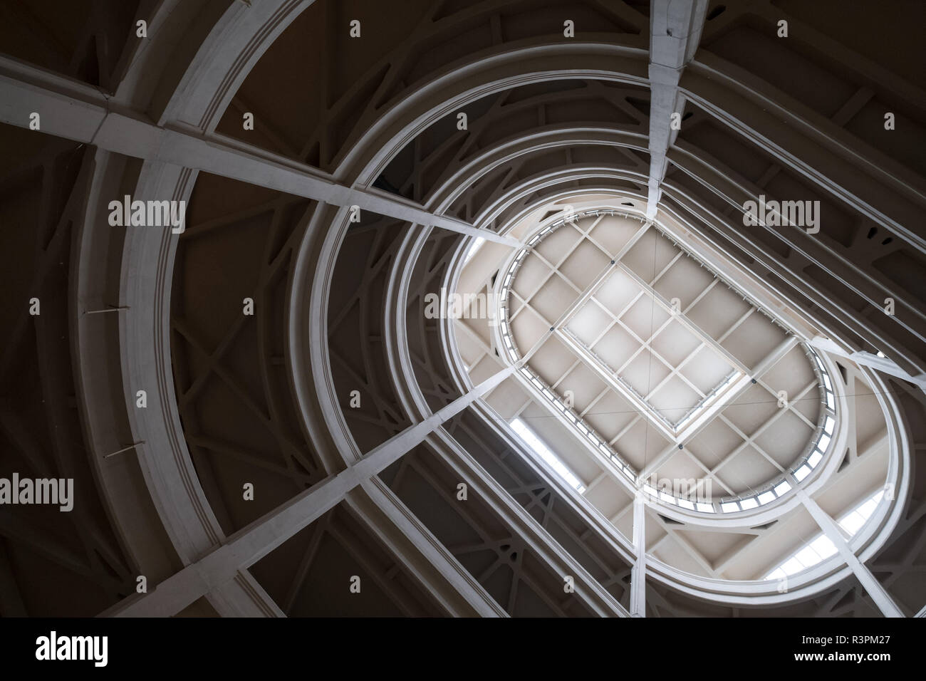 Spiral ramp leading to the rooftop test track at the old Fiat factory ...