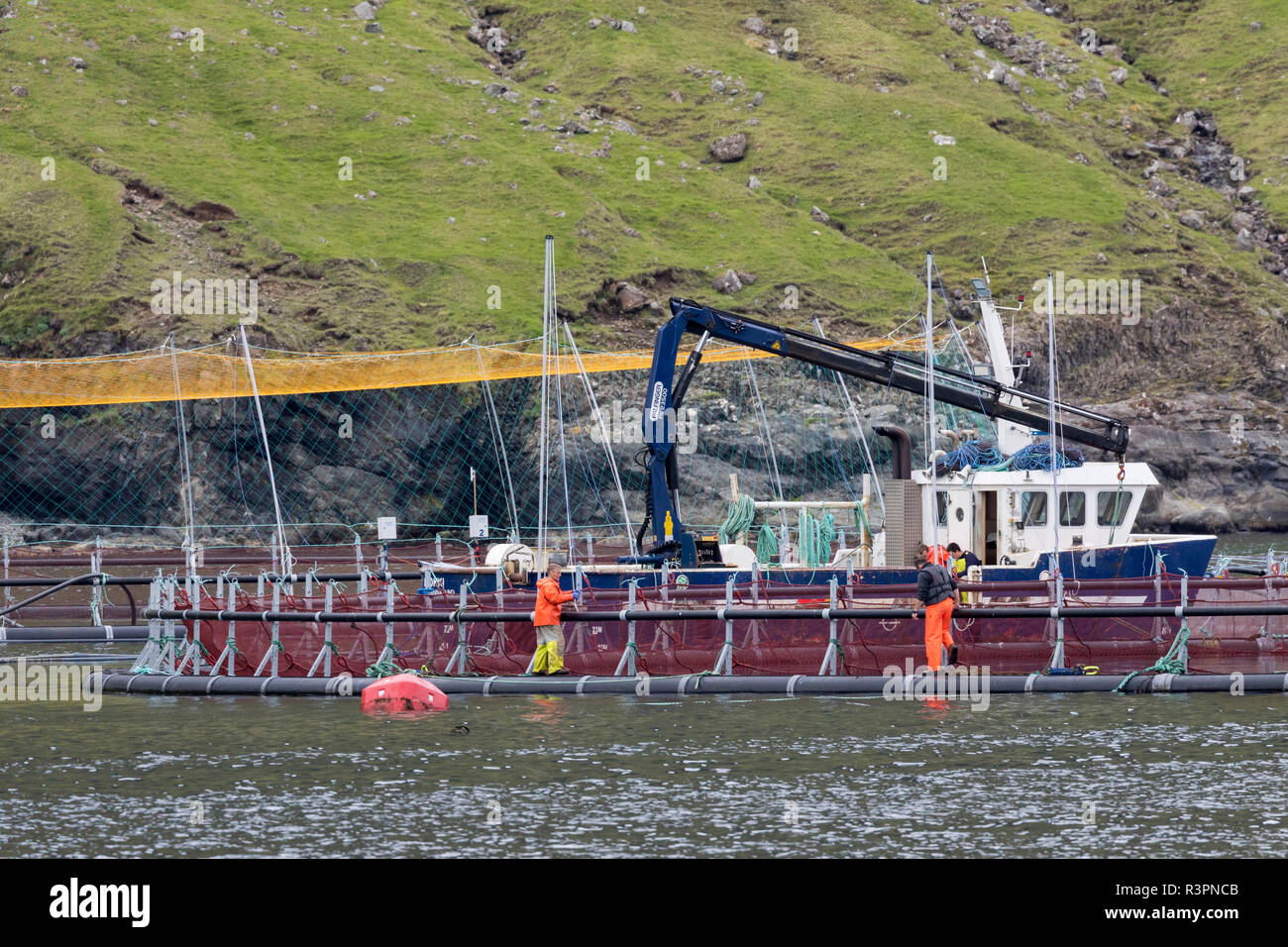 Fish farm faroe islands hi-res stock photography and images - Alamy