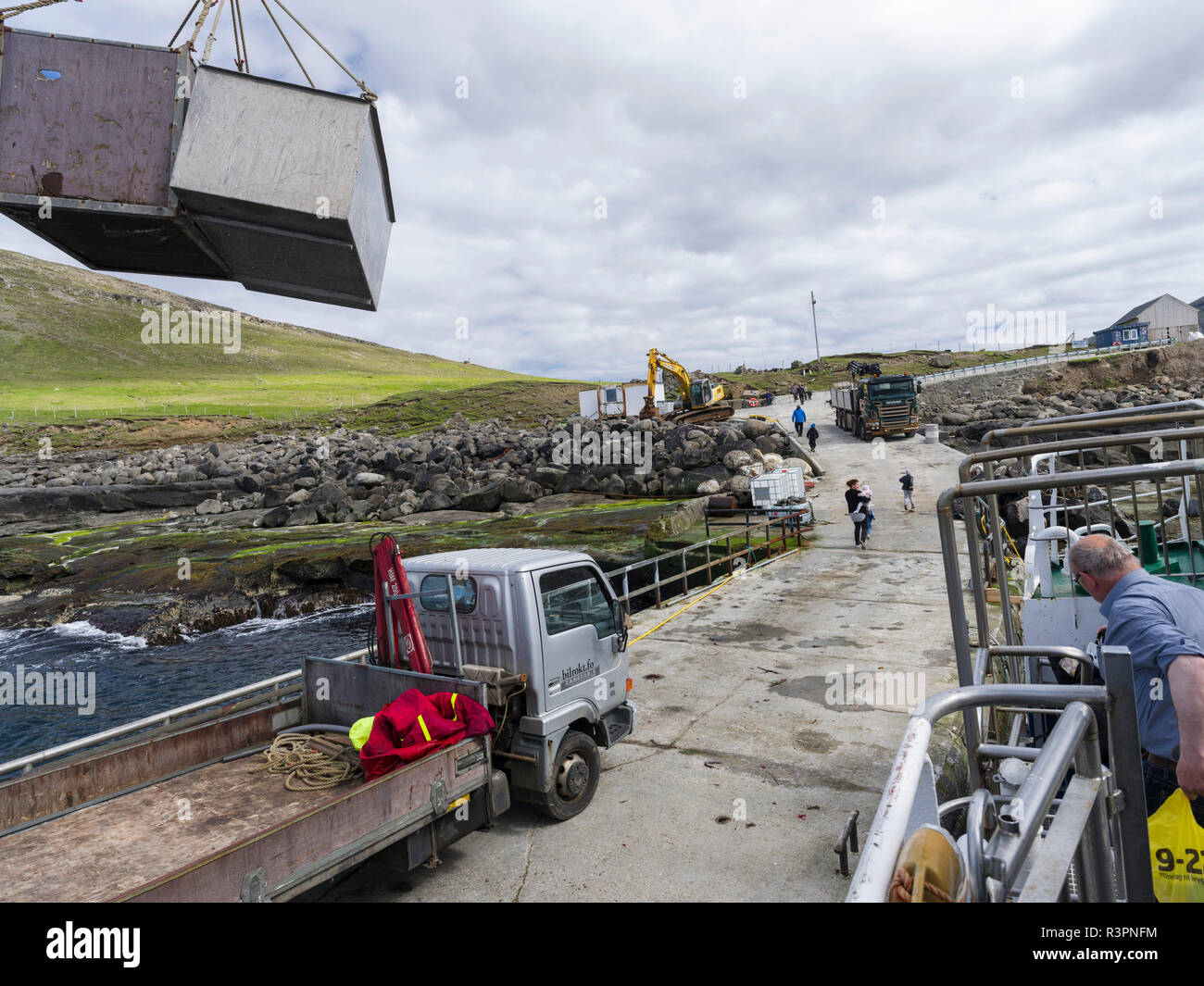 Island of Svinoy, the jetty. Faroe Islands, Denmark Stock Photo - Alamy
