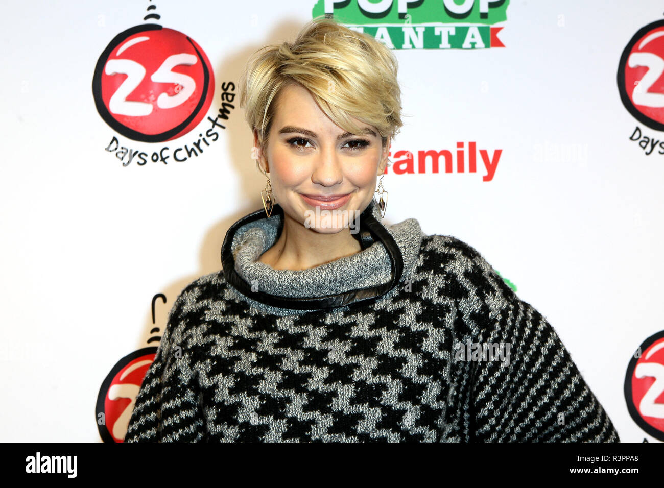 New York Ny December 07 Actress Chelsea Kane Attends Abcs 25 Days