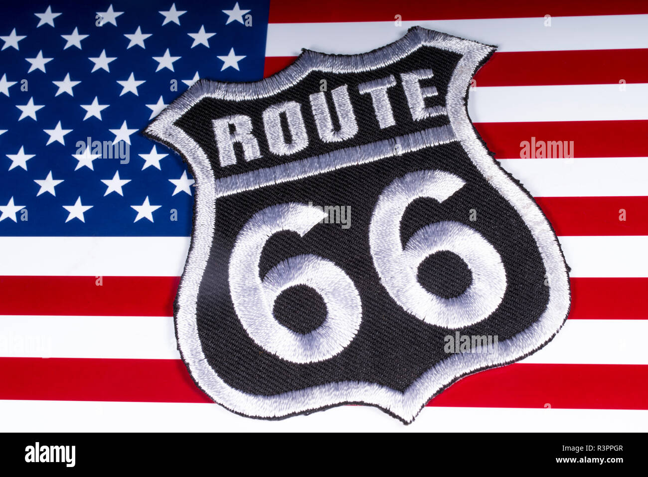Route 66 logo hi-res stock photography and images - Alamy
