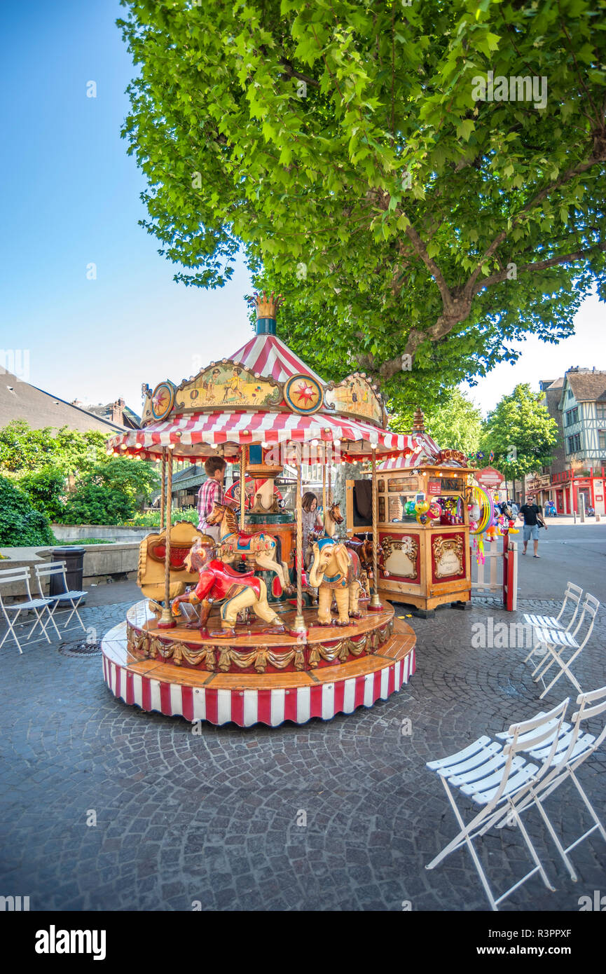 Carousel, Rouen, Normandy, France Stock Photo - Alamy